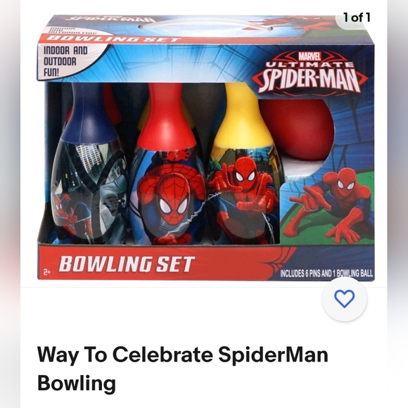 Marvel | Toys | Nib Spider Man Kids Bowling Set | Poshmark